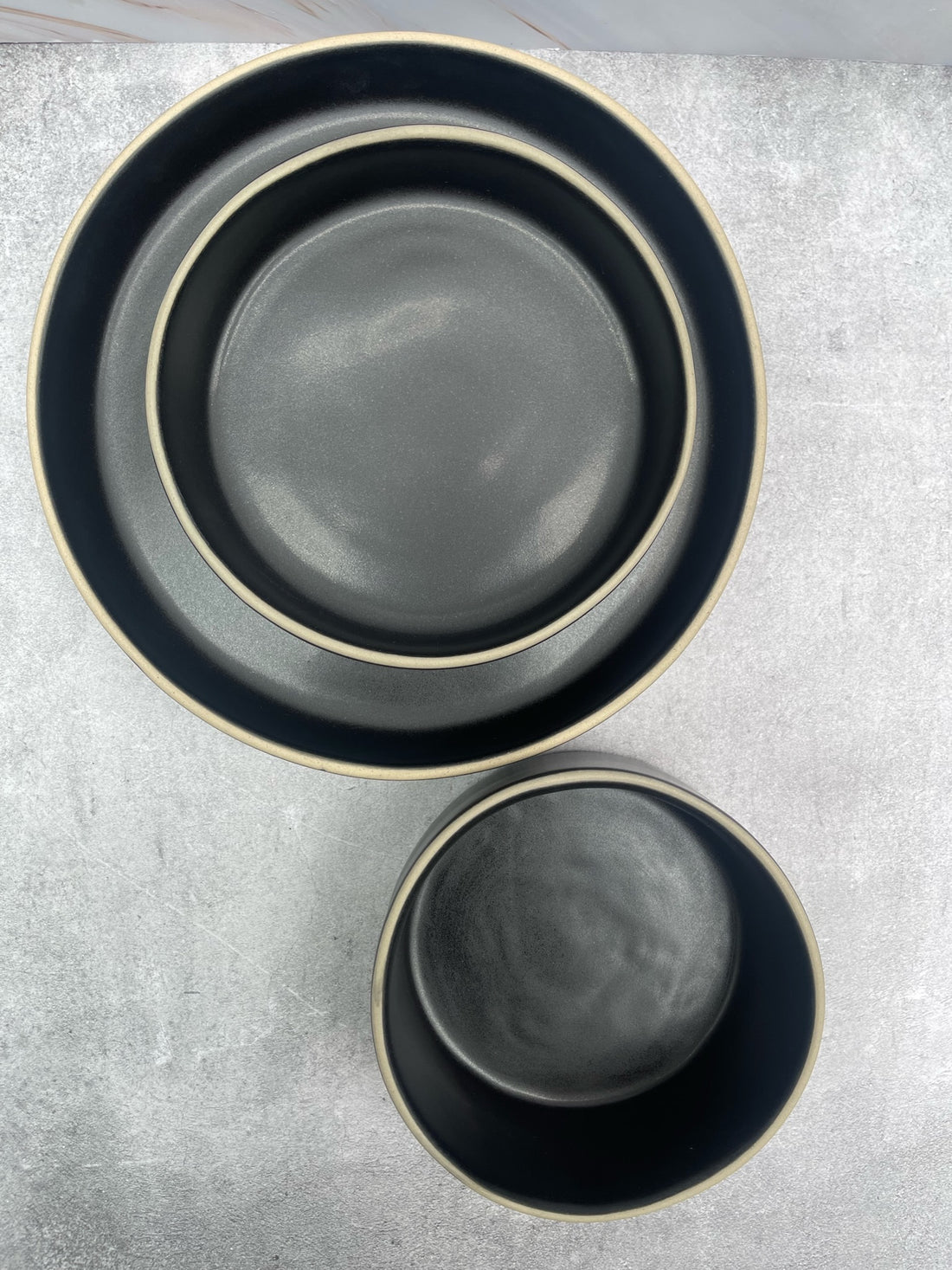 Set de 3 platones Cerámica Mukkan Negra – Nima Mesa Mexicana